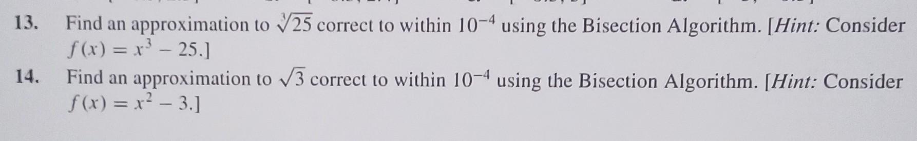 Solved Write the solution to question 13 by using MATLAB | Chegg.com