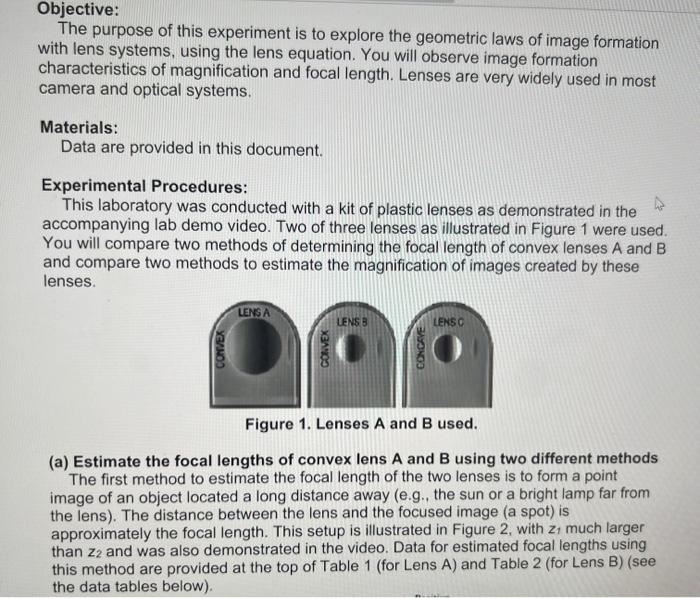 Solved The purpose of this experiment is to explore the | Chegg.com