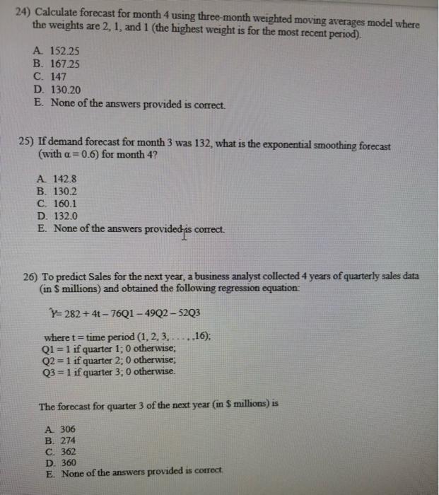 Solved Block 5: Forecasting Instruction : Use the following | Chegg.com