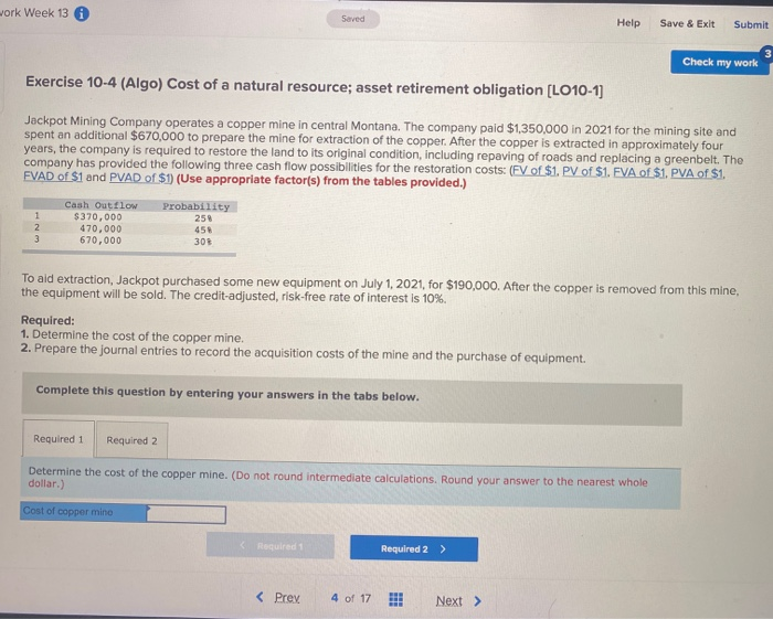 Solved please complete both required parts. included | Chegg.com