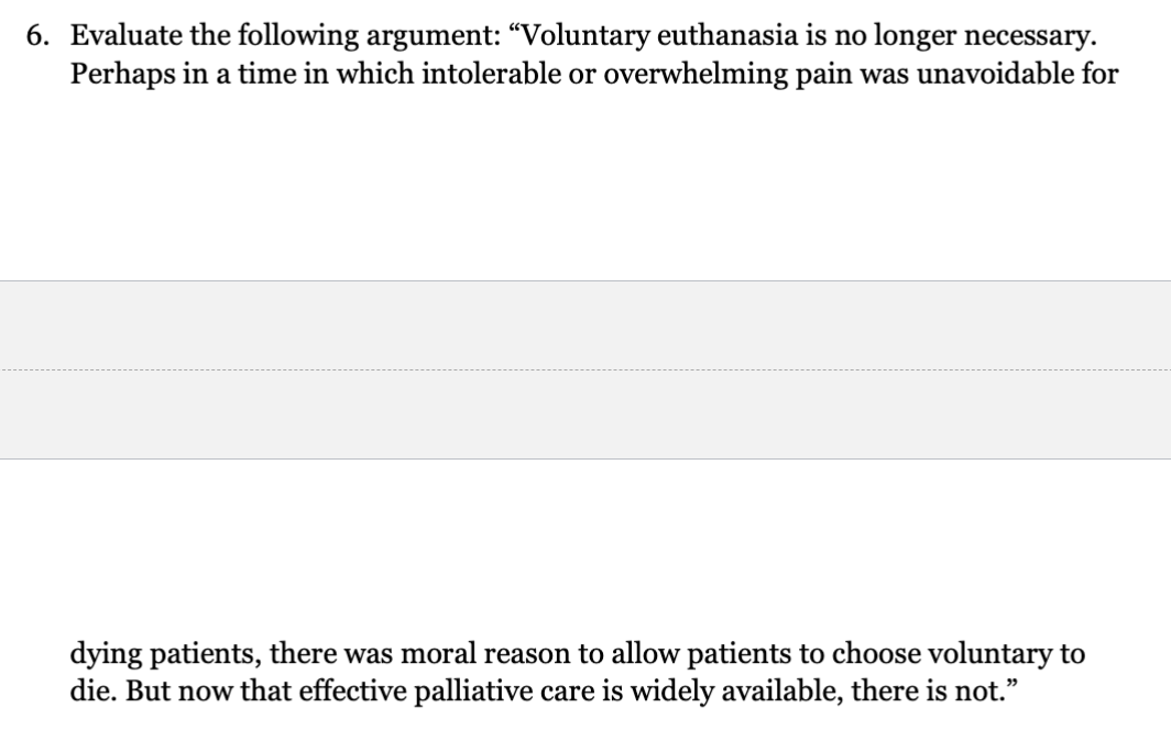 Solved Evaluate the following argument: "Voluntary | Chegg.com