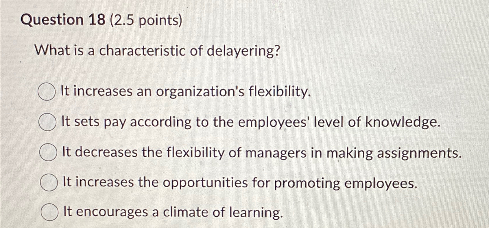 Solved Question 18 (2.5 ﻿points)What is a characteristic of | Chegg.com