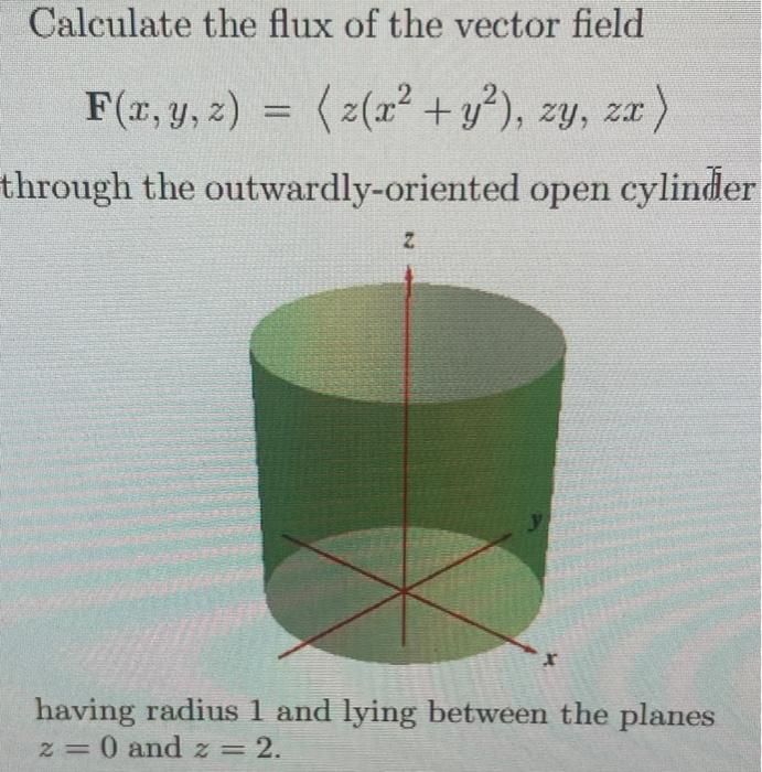 Solved Calculate the flux of the vector field | Chegg.com