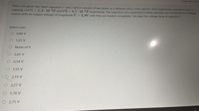 Solved The left os:There are given two ideal capacitors 1 | Chegg.com