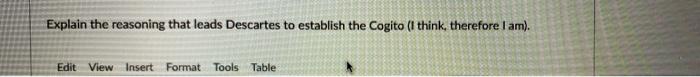 Explain the steps in the Cartesian Method and what | Chegg.com