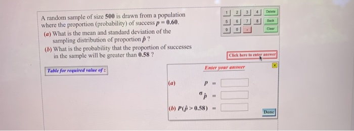 Solved A random sample of size 500 is drawn from a | Chegg.com