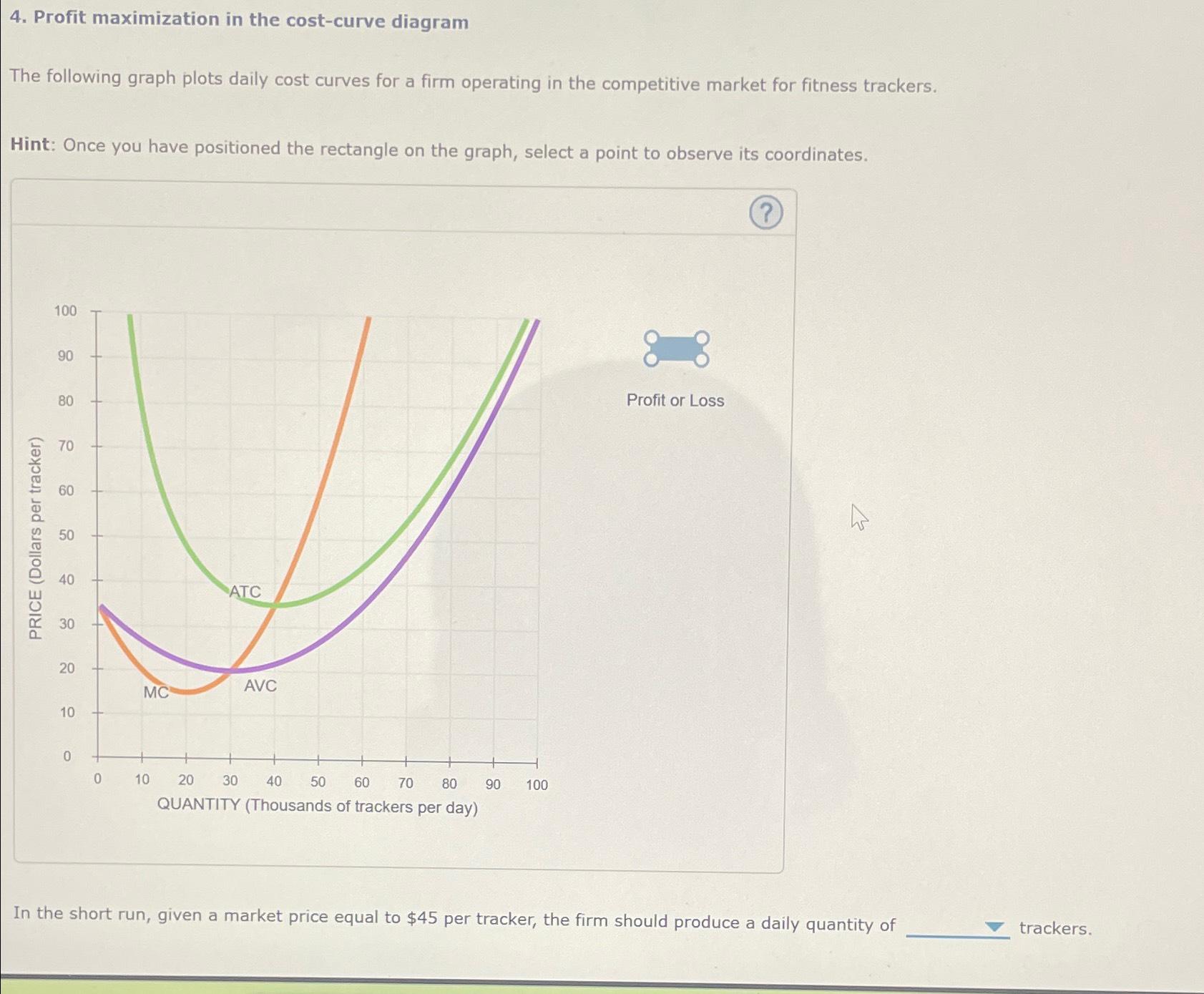 Solved Profit maximization in the cost-curve diagramThe | Chegg.com