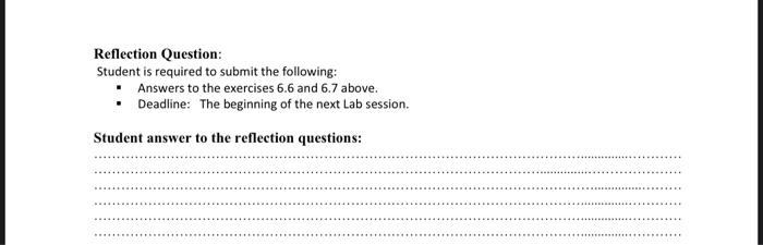 Solved solve it all with the reflection questions because it | Chegg.com