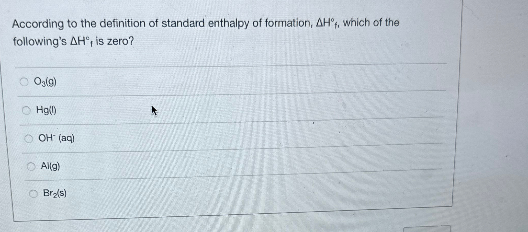 Solved According to the definition of standard enthalpy of | Chegg.com