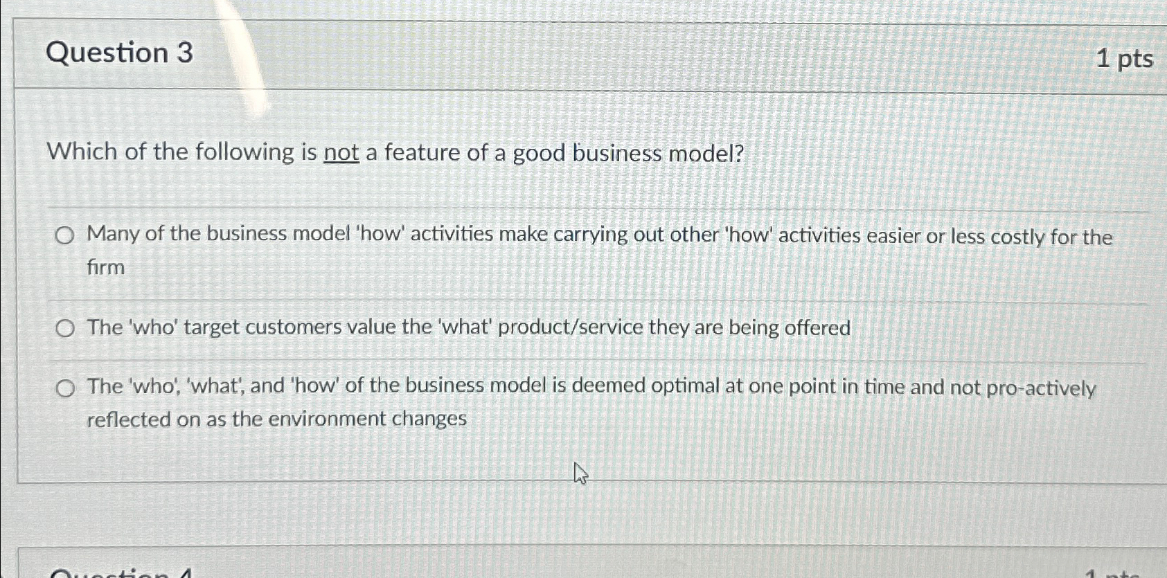 Solved Question 31ptsWhich of the following is not a feature | Chegg.com