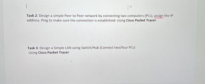 Solved Task 2: Design a simple Peer to Peer network by | Chegg.com
