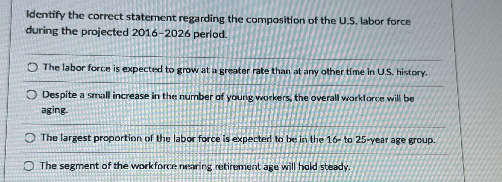 Solved Identify the correct statement regarding the | Chegg.com