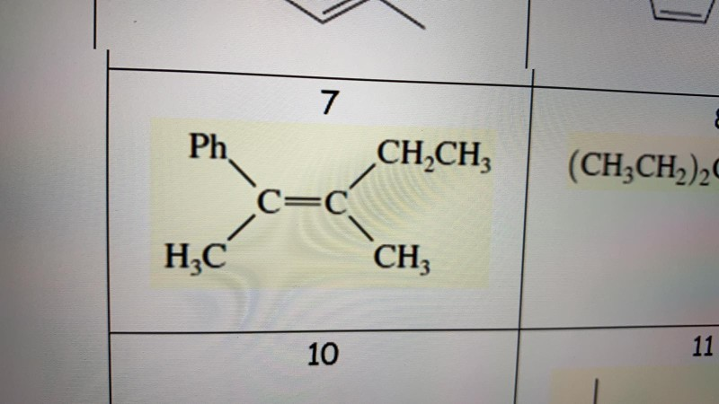 Solved 7 Ph CH.CH (CH2CH2)2C C=C H2C CH, 10 11 | Chegg.com