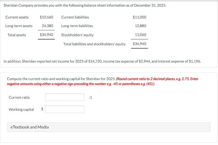 Solved Sheridan Company provides you with the following | Chegg.com
