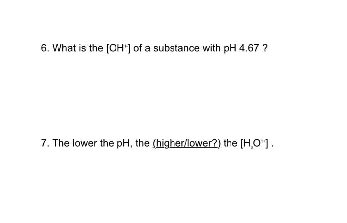 Solved Indicators and pH Lab name Pre Lab Questions: 1. | Chegg.com