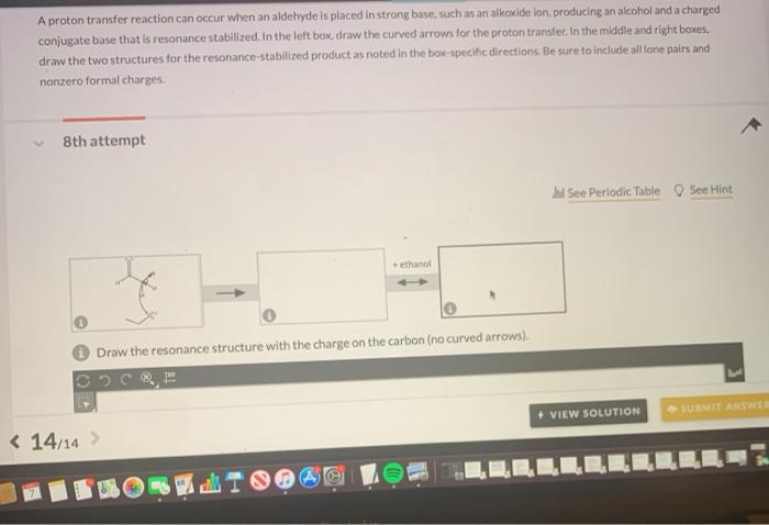 Solved A proton transfer reaction can occur when an aldehyde | Chegg.com