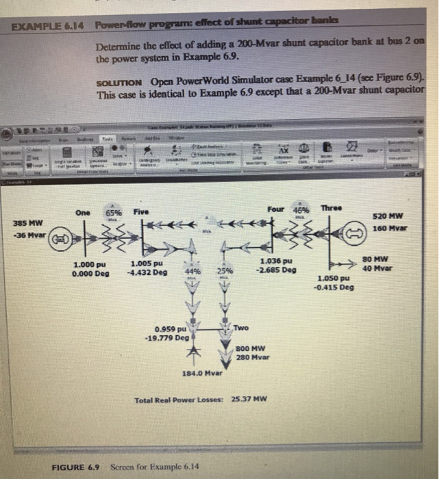 PW 6.50 Use Power World Simulator to determine the | Chegg.com