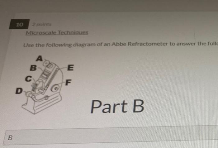 Solved 10 2 points Microscale. Techniques Use the following | Chegg.com