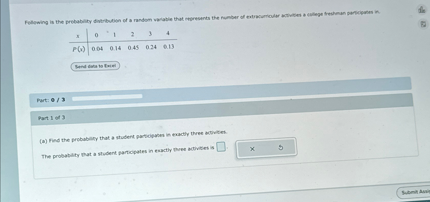 Solved Following is the probability distribution of a random | Chegg.com