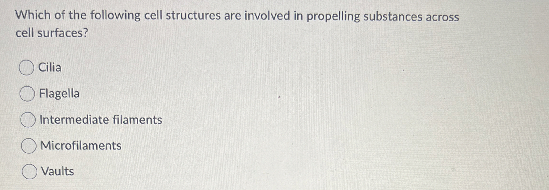 Which of the following cell structures are involved | Chegg.com