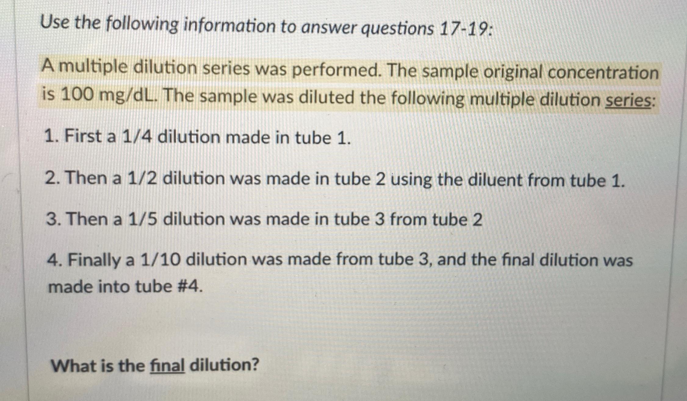 Solved Use the following information to answer questions | Chegg.com