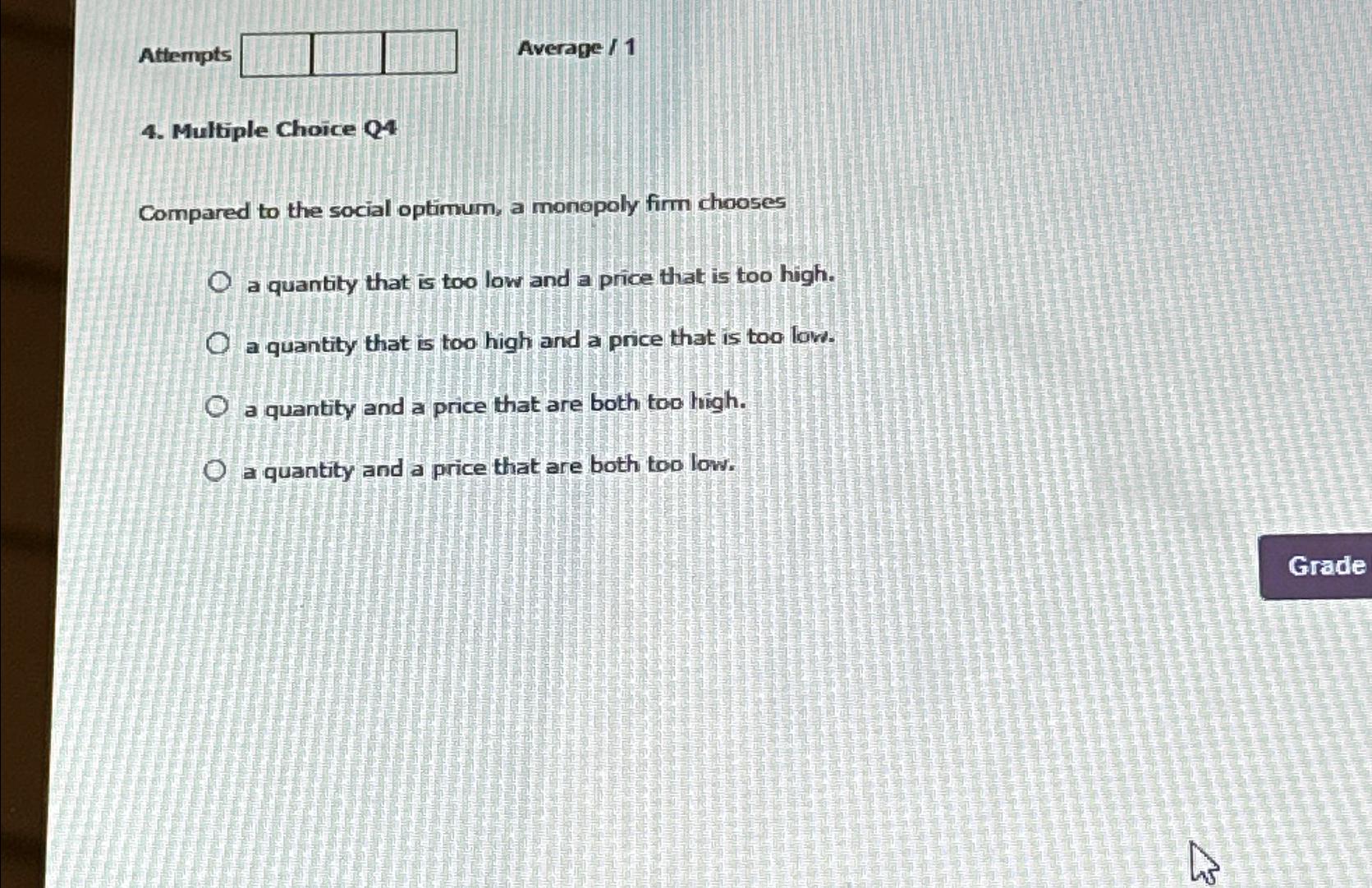 Solved AttemptsAverage / 14. ﻿Multiple Choice Q4Compared to | Chegg.com