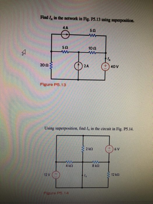 Solved Find I, in the network in Fig. P5.13 using | Chegg.com
