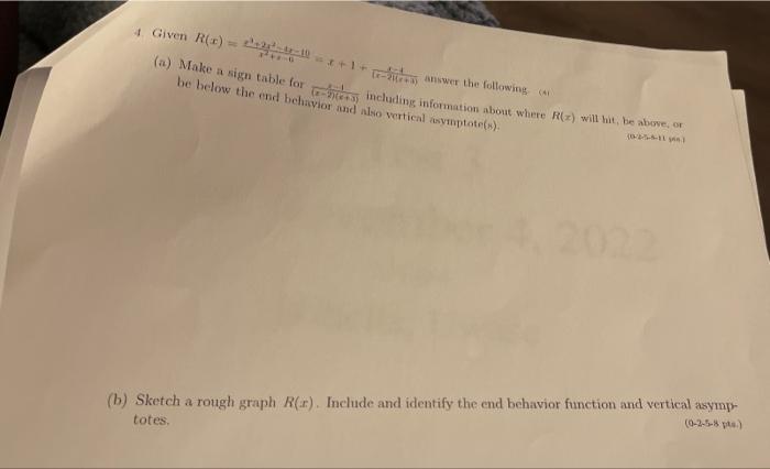 Solved 2. Given R(x)=(x+7)(x−4)(x−4)(x+5) answer the | Chegg.com Solved 2. Given R(x)=(x+7)(x−4)(x−4)(x+5) answer the | Chegg.com
