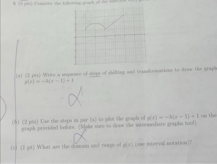 Solved (a) (2 pts) Write a sequence of steps of shifting and | Chegg.com