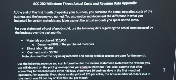 Solved Milestone Three - Variance AnalysisACC 202 Milestone | Chegg.com Solved Milestone Three - Variance AnalysisACC 202 Milestone | Chegg.com