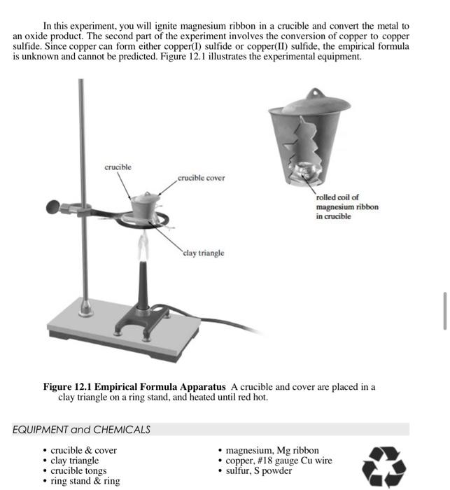Solved A sample of magnesium ribbon is ignited in a crucible | Chegg.com