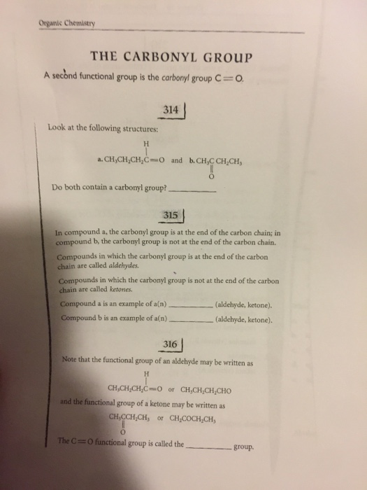 Solved Functional Groups in Organic Compounds Functional | Chegg.com