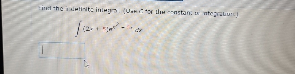 [Solved]: Find the indefinite integral. (Use C for the const