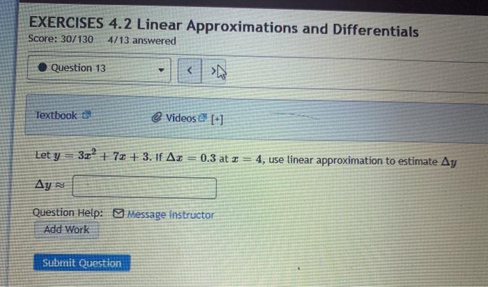 Solved EXERCISES 4.2 Linear Approximations and Differentials | Chegg.com