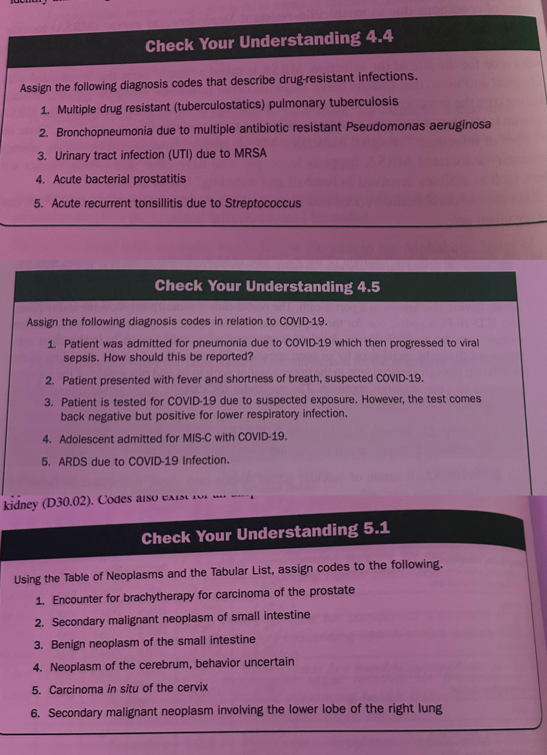 Solved Check Your Understanding 4.4Assign the following | Chegg.com