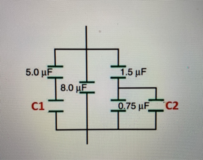 Solved Find the total capacitance in micro farads of the | Chegg.com