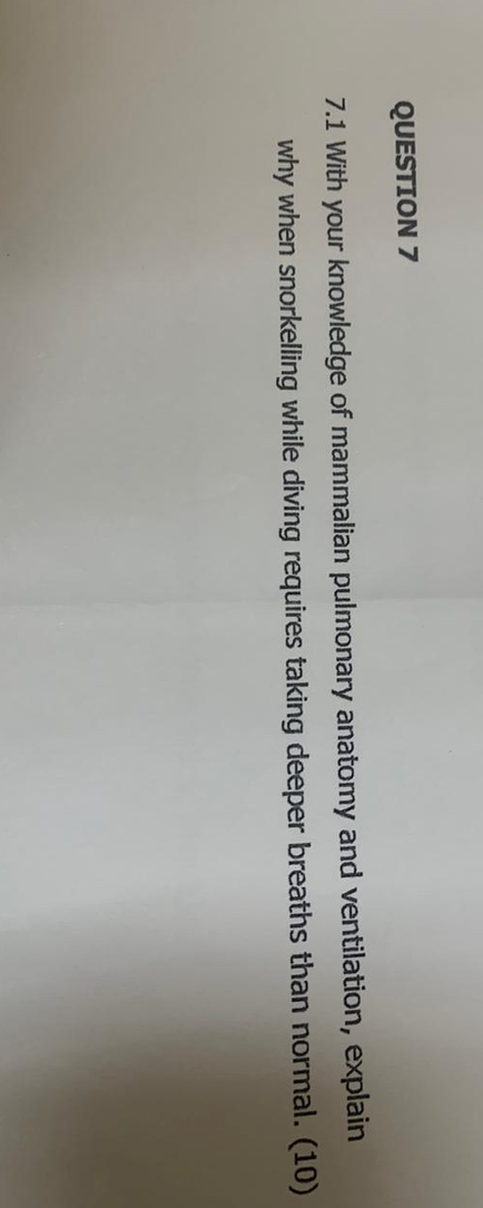 Solved QUESTION 77.1 ﻿With your knowledge of mammalian | Chegg.com