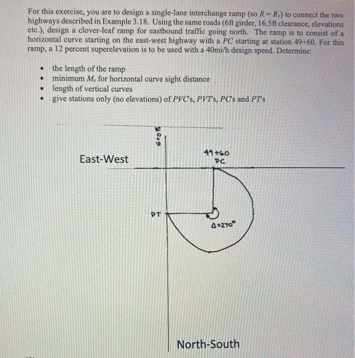 For this exercise, you are to design a single-lane | Chegg.com