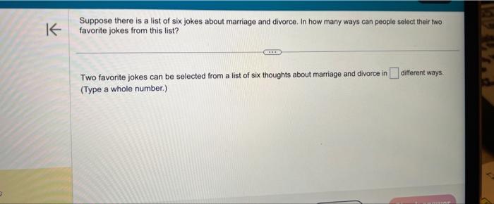Solved Determine whether the following problem involves a | Chegg.com