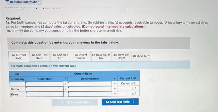 Solved Required information Problem 13-5A (Algo) Comparative | Chegg.com
