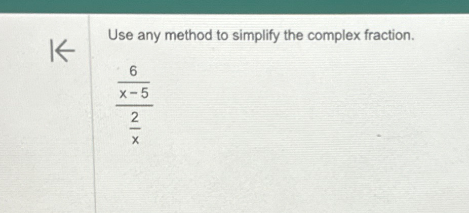 Solved Use any method to simplify the complex | Chegg.com