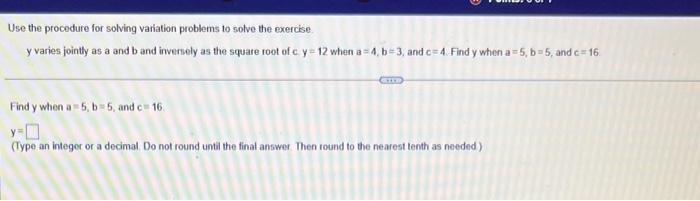 Solved Use the procedure for solving variation problems to | Chegg.com