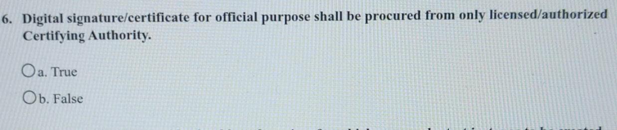 Solved Digital signature/certificate for official purpose | Chegg.com