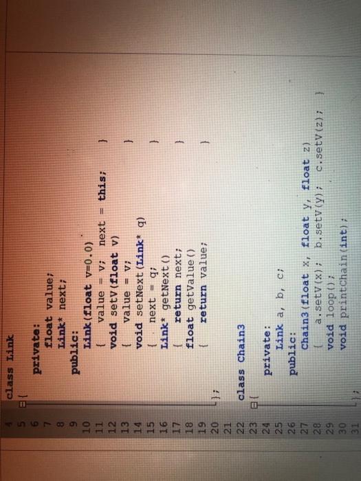 Solved C) The member function print Chain takes an int | Chegg.com
