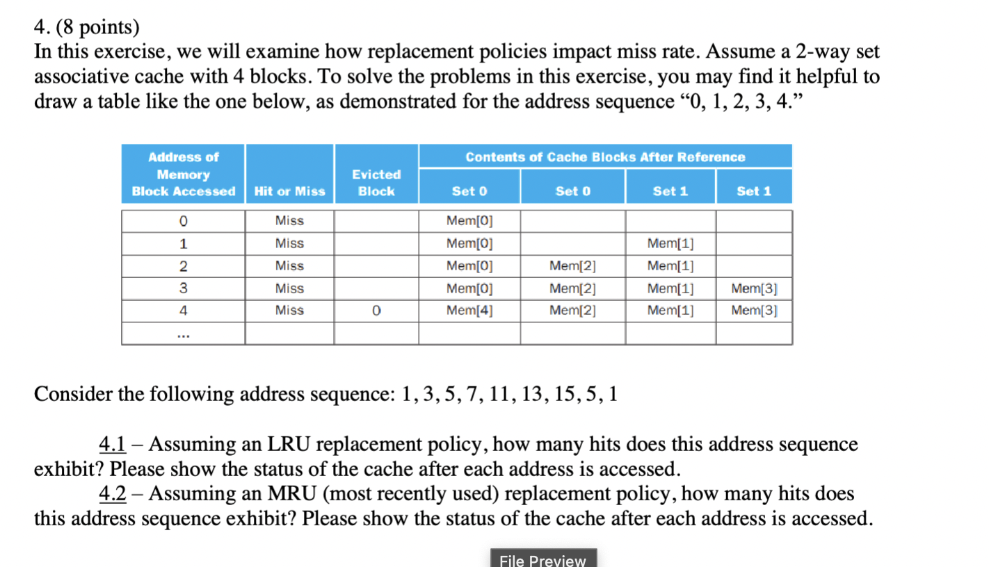 Solved (8 ﻿points)In this exercise, we will examine how | Chegg.com