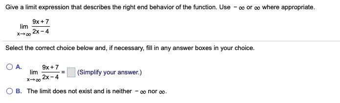 Solved Give a limit expression that describes the right end | Chegg.com