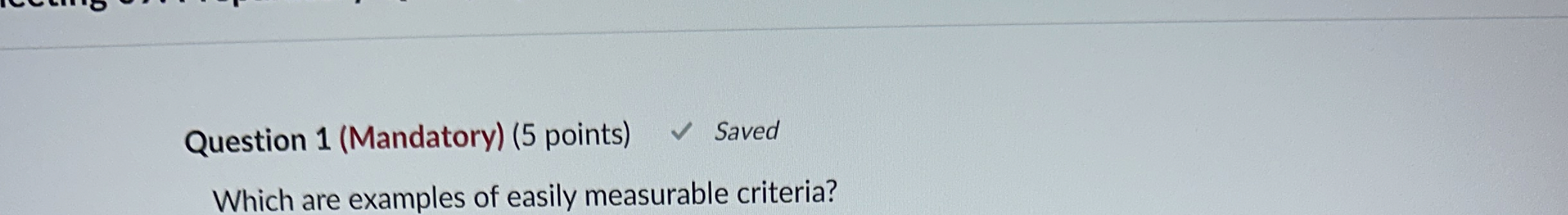 Solved Question 1 (Mandatory) (5 ﻿points)Which are examples | Chegg.com