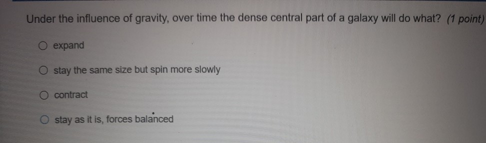 Solved Under the influence of gravity, over time the dense | Chegg.com