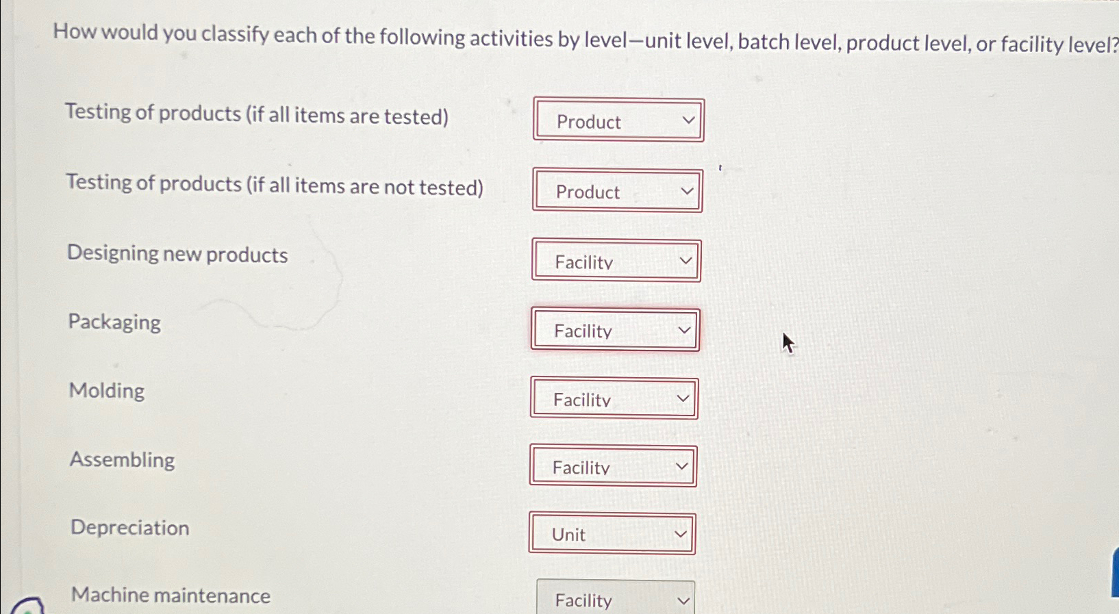 Solved How would you classify each of the following | Chegg.com