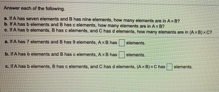 Solved Answer each of the following. a. If A has seven | Chegg.com